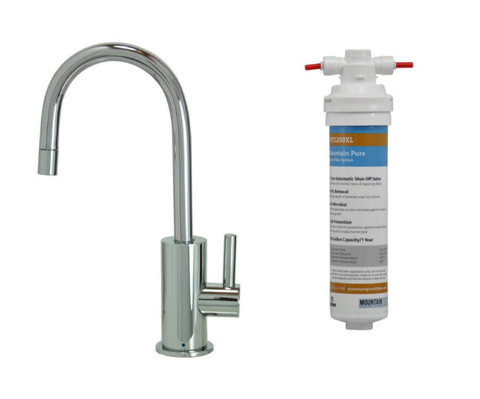 Point-of-Use Drinking Faucet with Contemporary Round Base & Handle ...