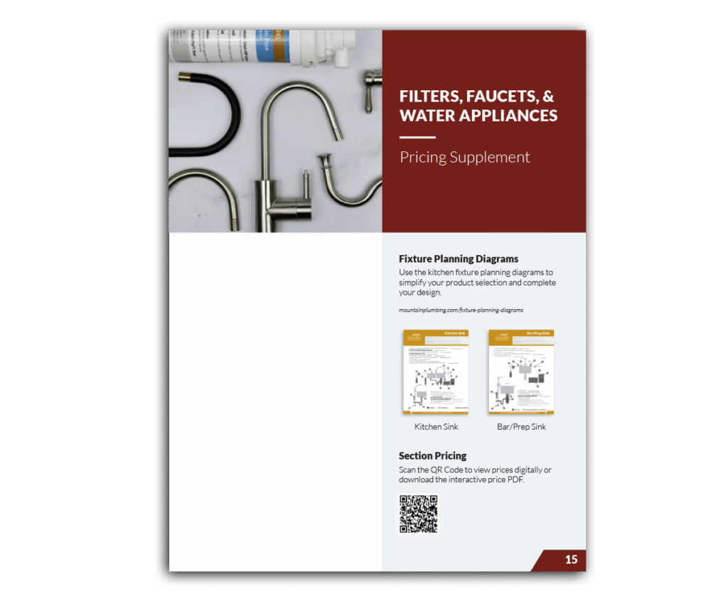 Product Pricing Supplement - Mountain Plumbing Products