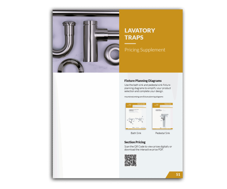 Product Pricing Supplement - Mountain Plumbing Products